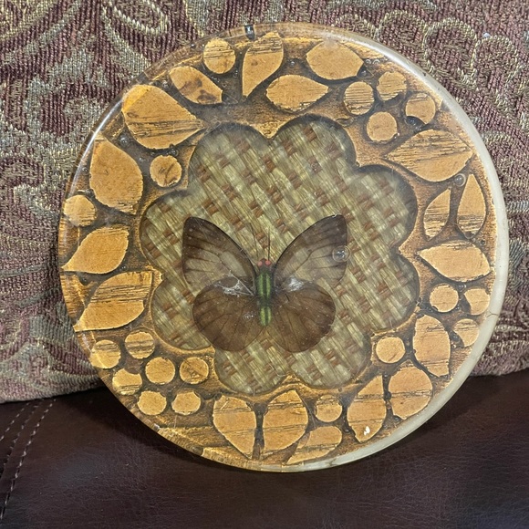 Vintage | Kitchen | Vintage Acrylic Butterfly Trivet | Poshmark